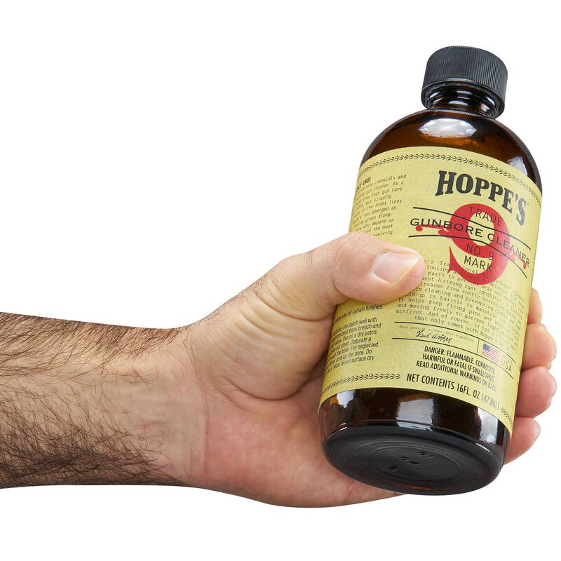 Buy No. 9 Gun Bore Cleaner 16 oz Glass Bottles and More | Hoppes